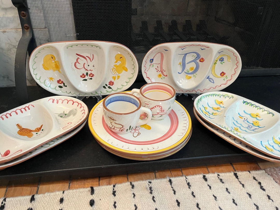 Vintage Stangl Kiddieware for Children Assorted Dishes Cups Plates ...