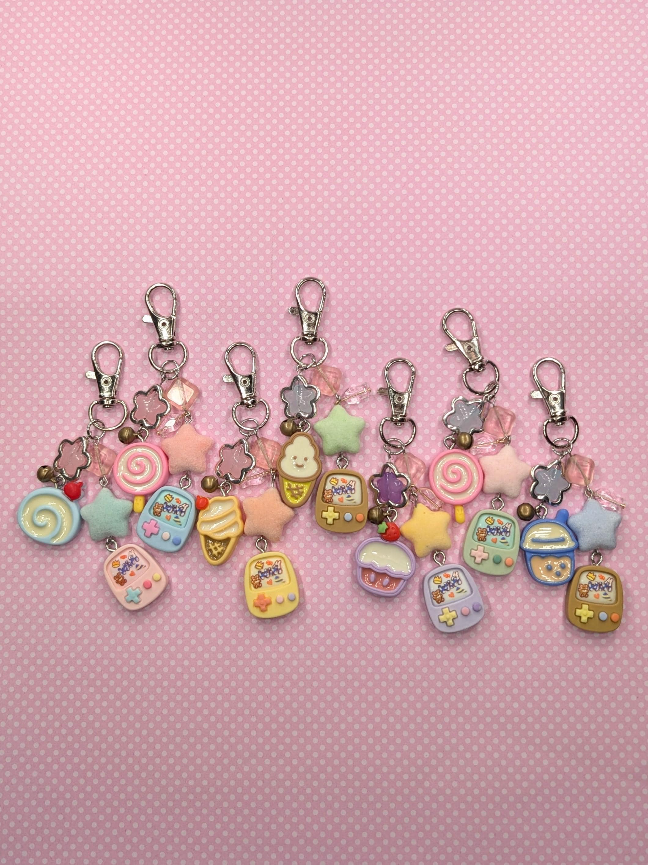 Cute Sensory Bead Keychain | 3D Adorable Colorful Gamer Charms ...