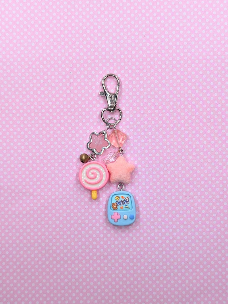 Cute Sensory Bead Keychain 3D Adorable Colorful Gamer Charms Cutesie ...