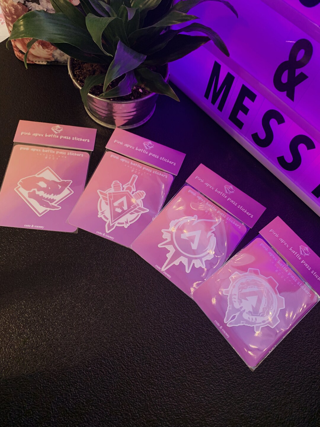 Pink Apex Season Battlepass Water Resistant Stickers Apex Legends, Apex ...