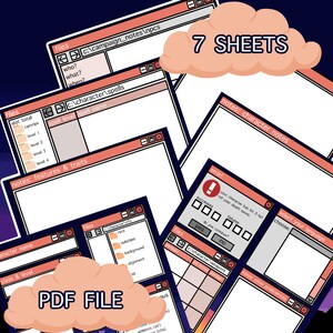 D&D 5E Character Sheet: Retro Synthwave Digital Edition, 5e Character ...