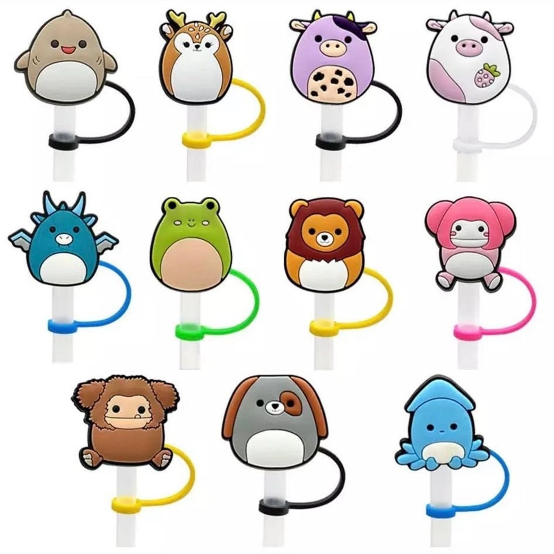 Squishmallow Squishy Straw Topper - Etsy