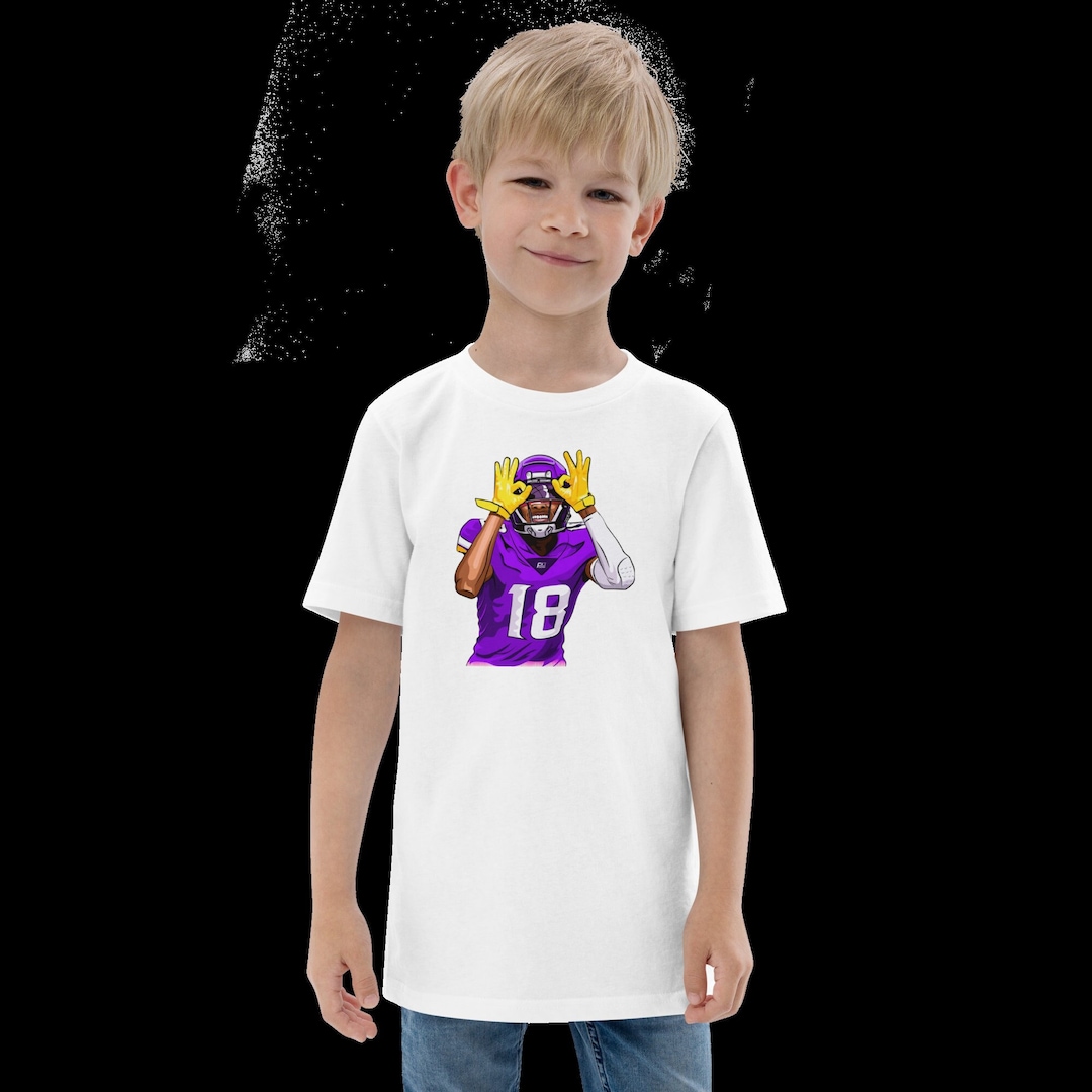 Vikings GRIDDY Justin Jefferson YOUTH KIDS T-shirt - Etsy