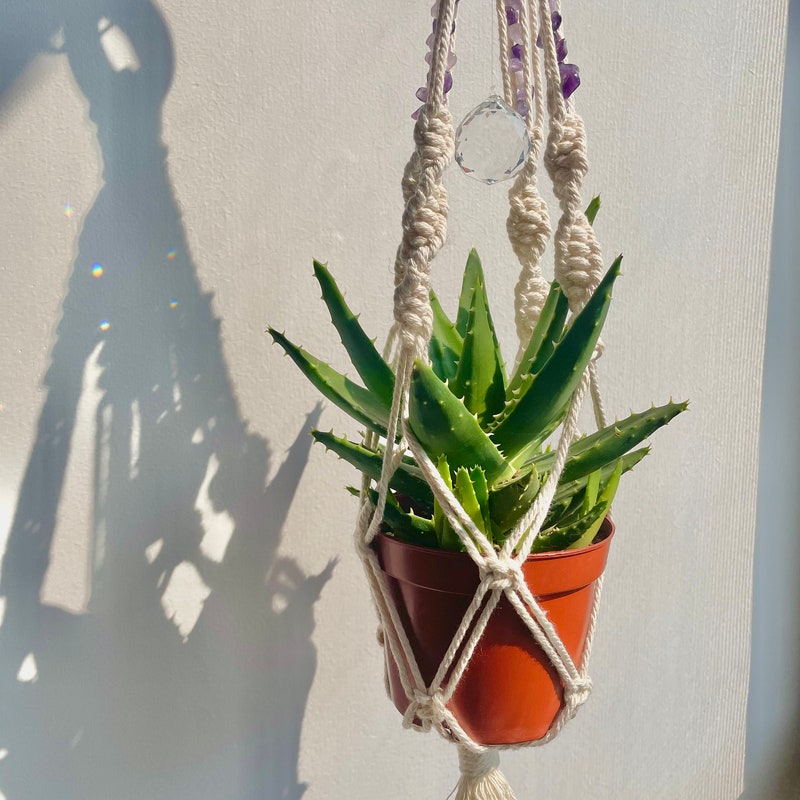 Macrame Plant Crystals - Etsy UK