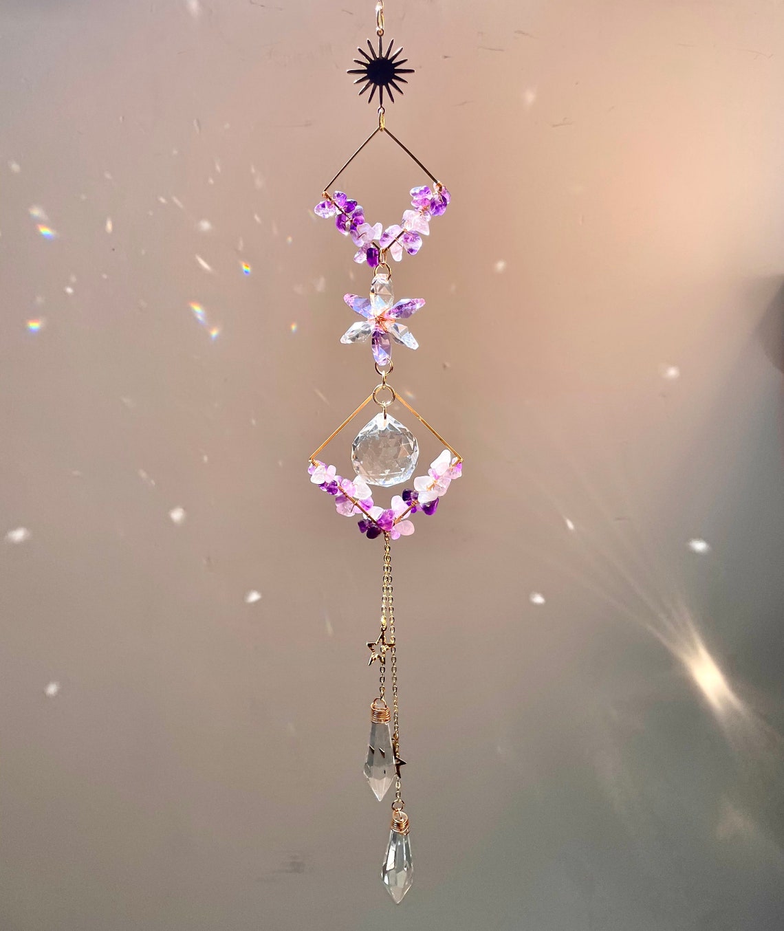 Crystal Suncatcher/ Crystal Decor/ Suncatcher/ Rainbow Maker/ - Etsy