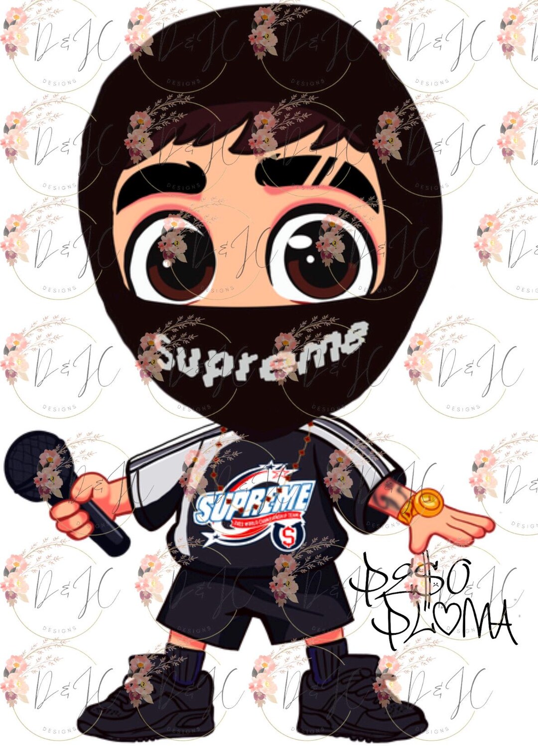 Peso Pluma PNG JPEG - Etsy