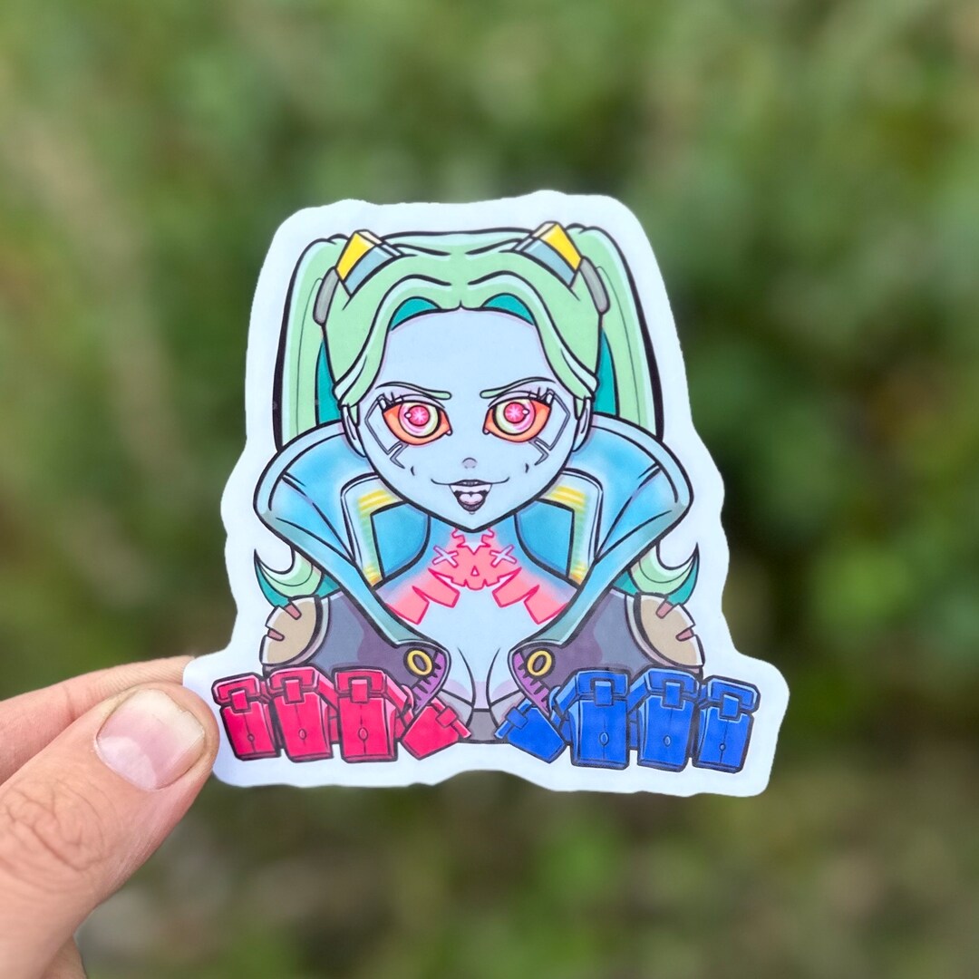 Chibi Cyberpunk Edgerunners Rebecca Vinyl Sticker Fan Art - Etsy