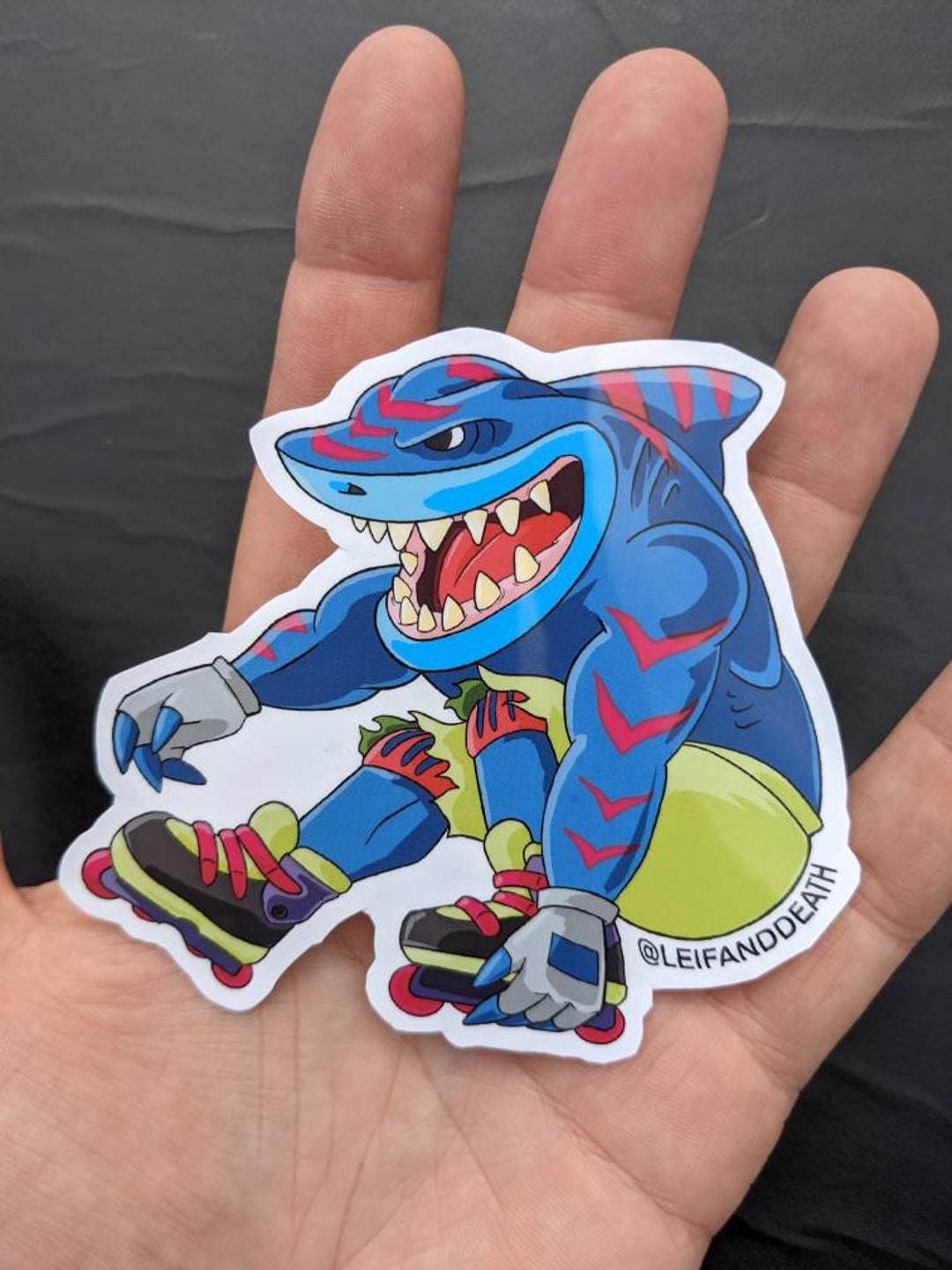 Street Sharks streex Sticker 3 Inch Vinyl Sticker - Etsy Hong Kong
