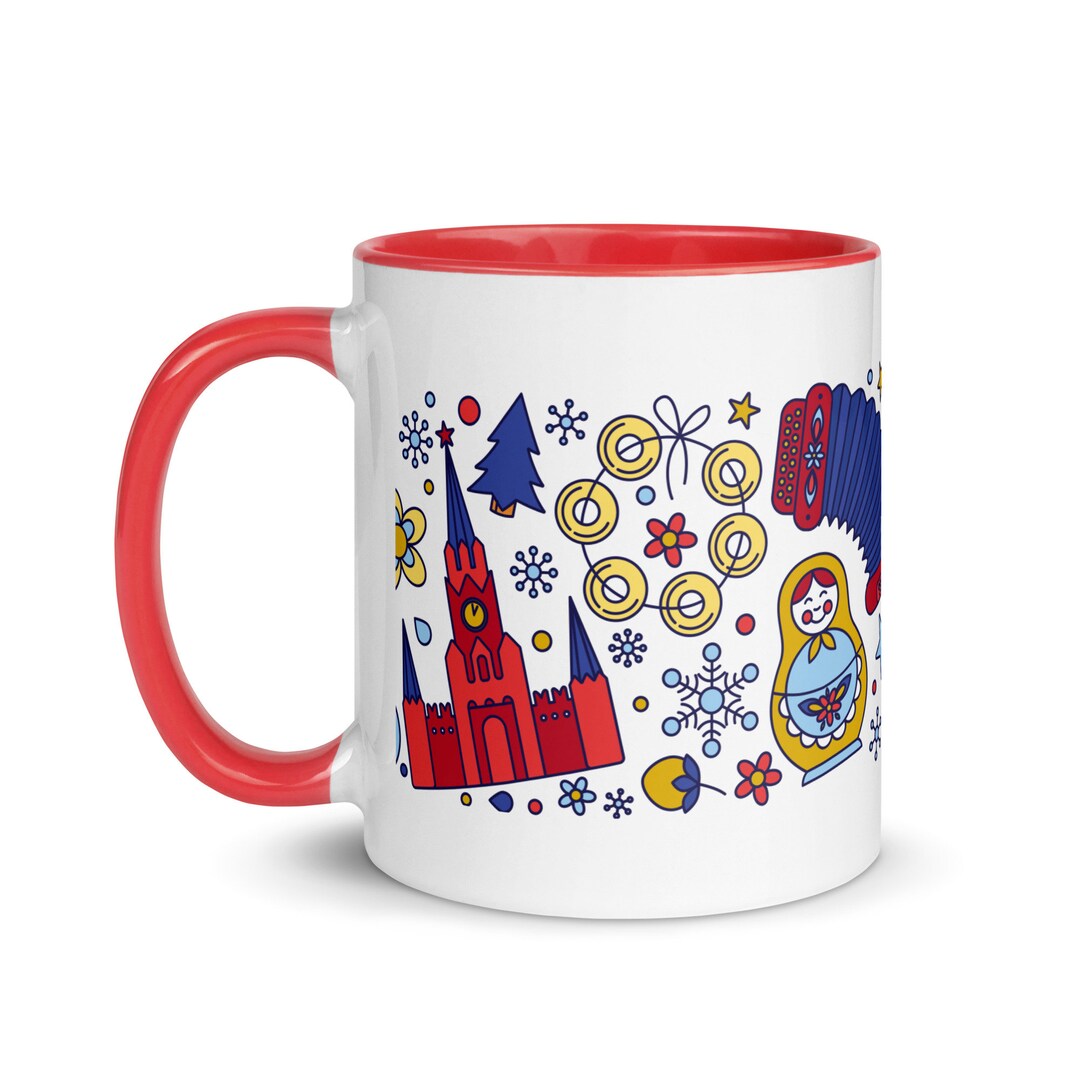 Russian Heritage Ceramic Mug - 3 Colors Available - Etsy