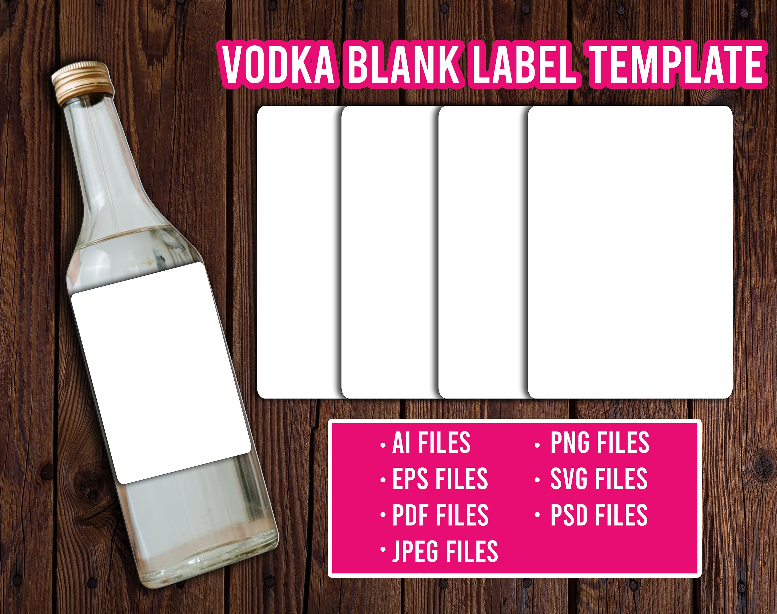 Vodka Label Template