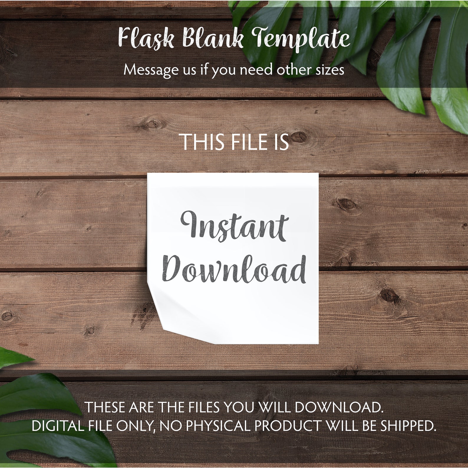 Flask Label Template Sublimation Template SVG DXF PSD | Etsy