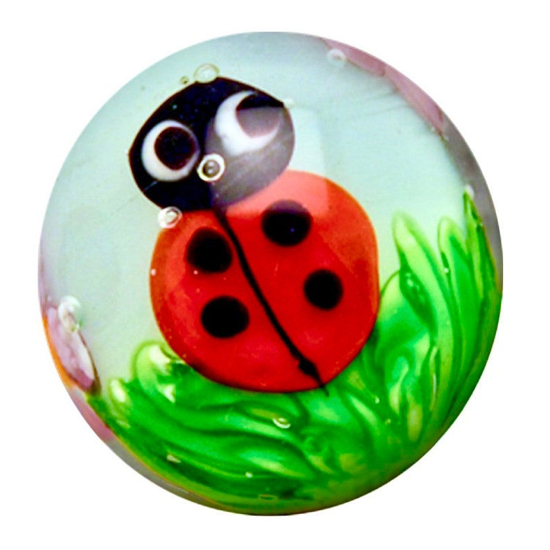 Dot & Spot - Handmade Cute Kids Glass Marbles Ladybird Ladybug Gift ...