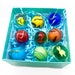 Marbles Aquarius Set of 9 Medium 22mm Marbles Including 3 Handmade ...