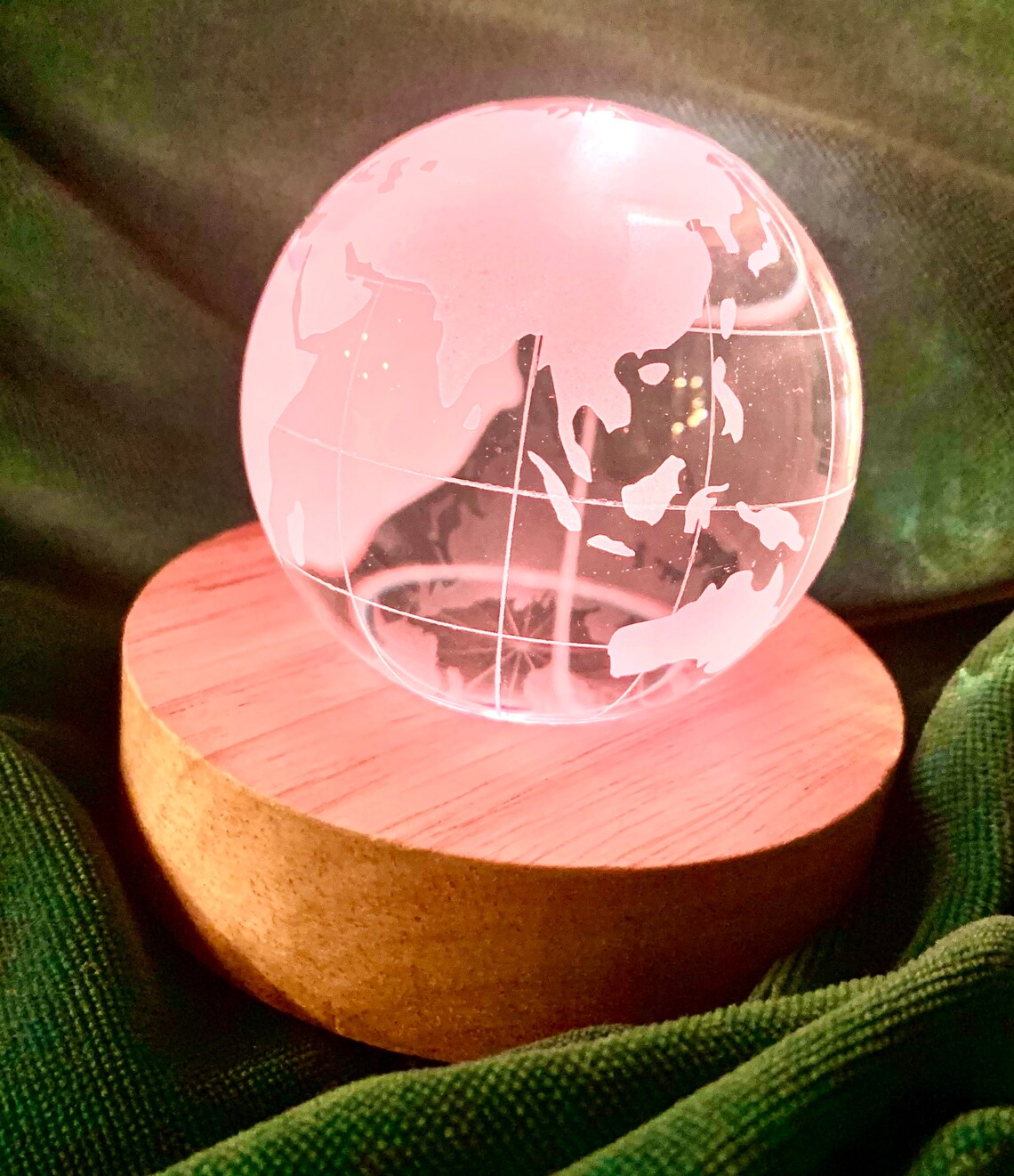 Giant Earth Marble - Transparent and Glossy Etched Earth Marble on ...