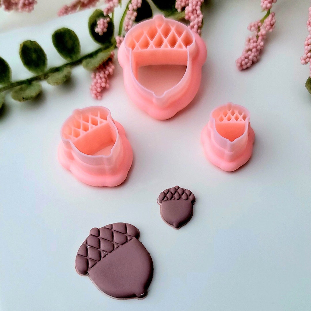 Acorn Clay Cutter | 3 Sizes | Acorn Stud | Fall Cutters | Autumn ...