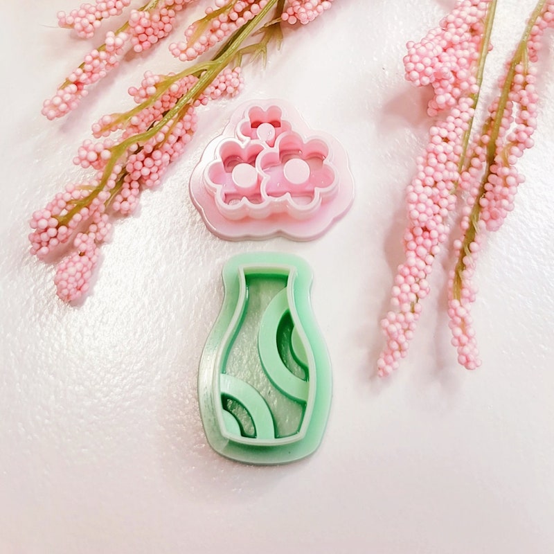 Polymer Clay Flowers Vase - Etsy