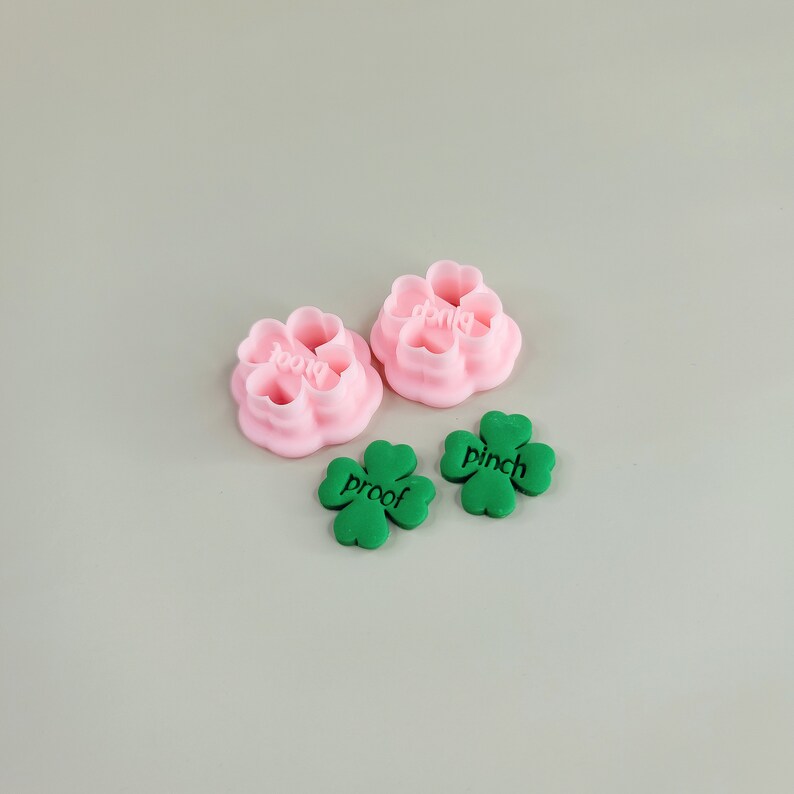 Pinch Proof 4 Leaf Clover Clay Cutter Set | St. Patrick's Day Clay ...