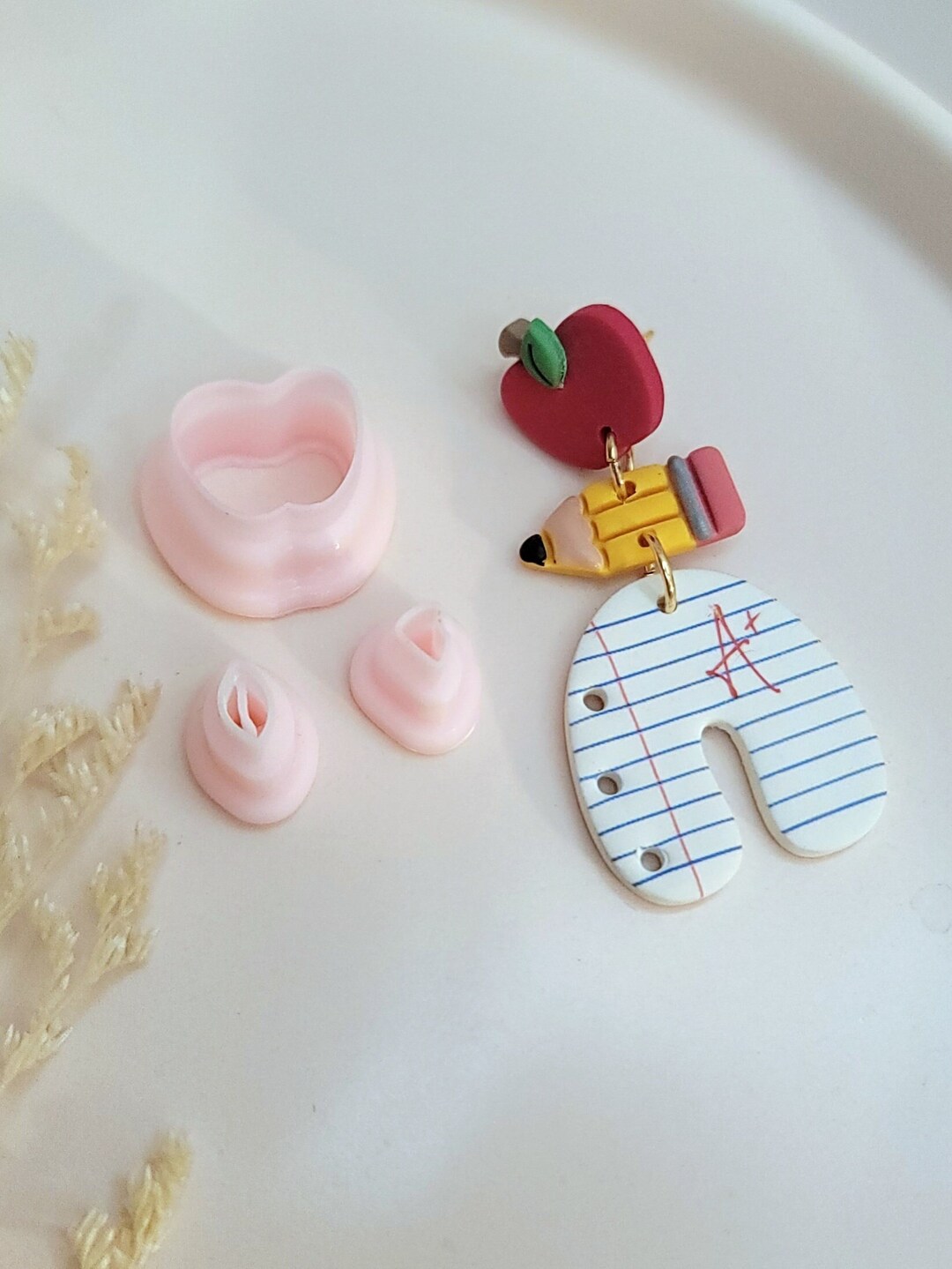 Apple Back to School Polymer Clay Cutters - C-6 - Etsy