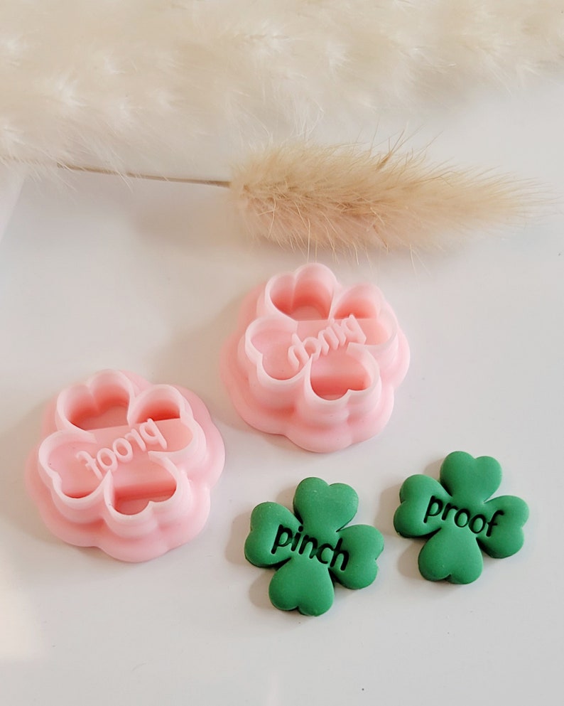 Pinch Proof 4 Leaf Clover Clay Cutter Set | St. Patrick's Day Clay ...