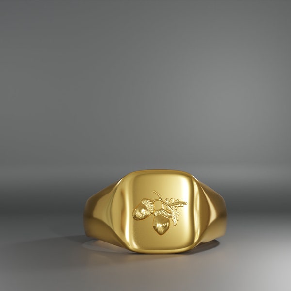 Square Signet Ring - Etsy