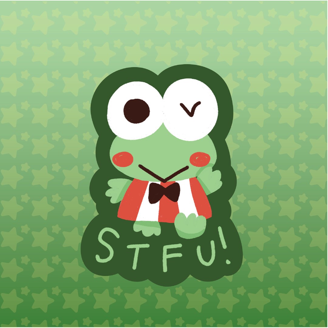 Keroppi STFU Sticker Vinyl & Waterproof - Etsy
