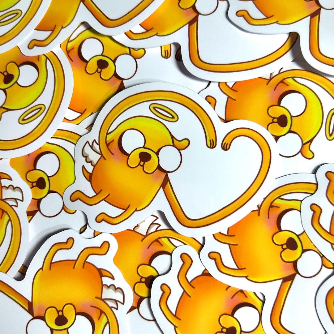 Jake the Dog Angel Sticker - Vinyl Waterproof - Etsy