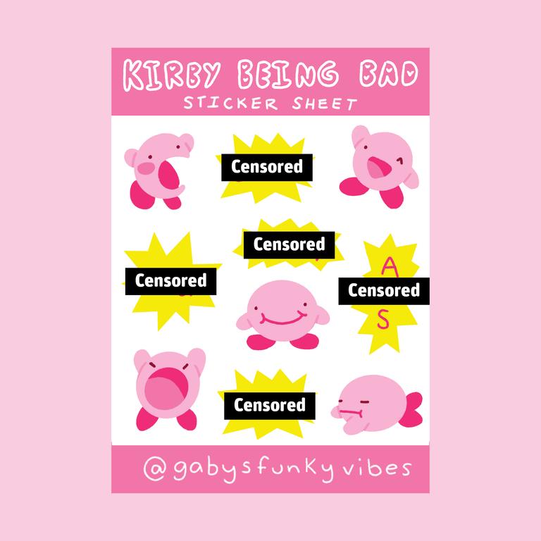 Pink Boy Bad Words Sticker Sheet: Sassy Vinyl Decals - Etsy