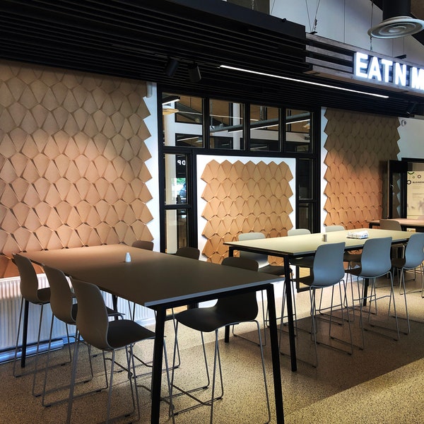 3D Wall Panels Concave Cork Wall Cork Wall Tiles Cladding Wall ...