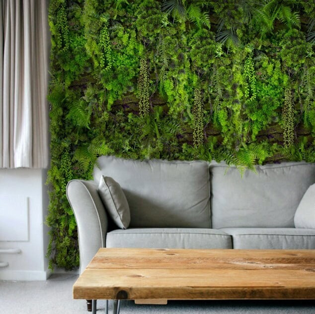Artificial Plant Wall - Mountine Pine - Green Wall Indoor - Plant ...