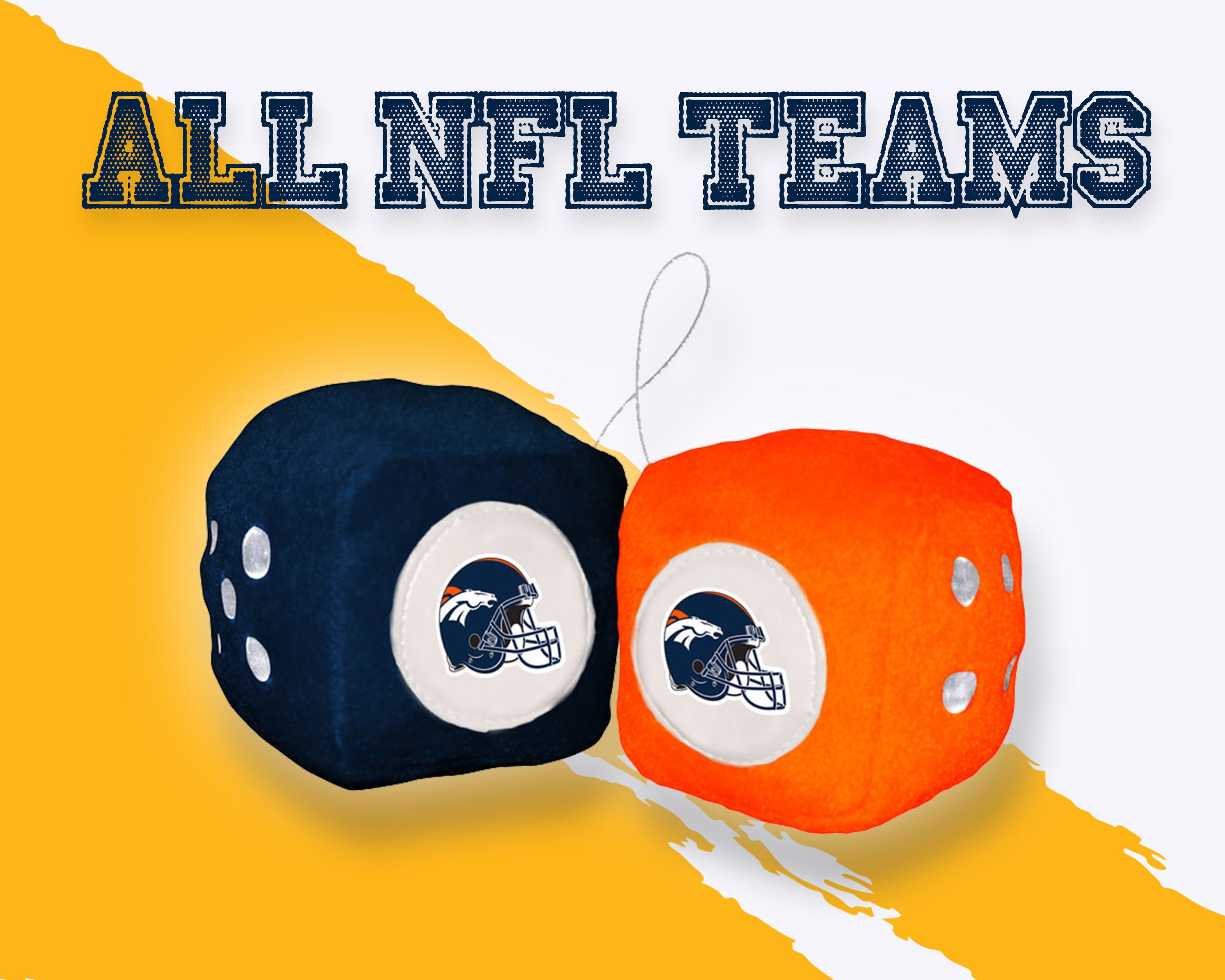 NFL Gift NFL Fuzzy Dice Fremont Die Car Dice Car Interior - Etsy