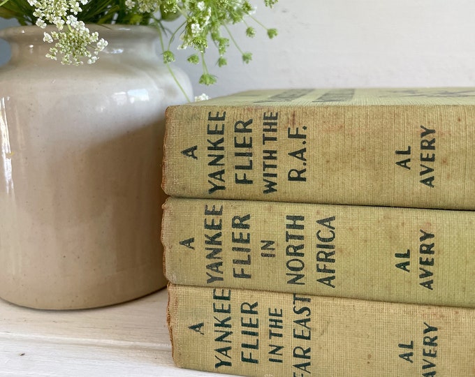 Vintage Green Book Stack - Aviation Books - Al Avery Books - 1940s ...