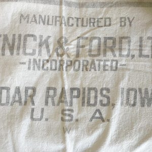 Authentic Vintage Feed Sack - Douglas Brand Iowa Bag - 140lbs Vintage ...