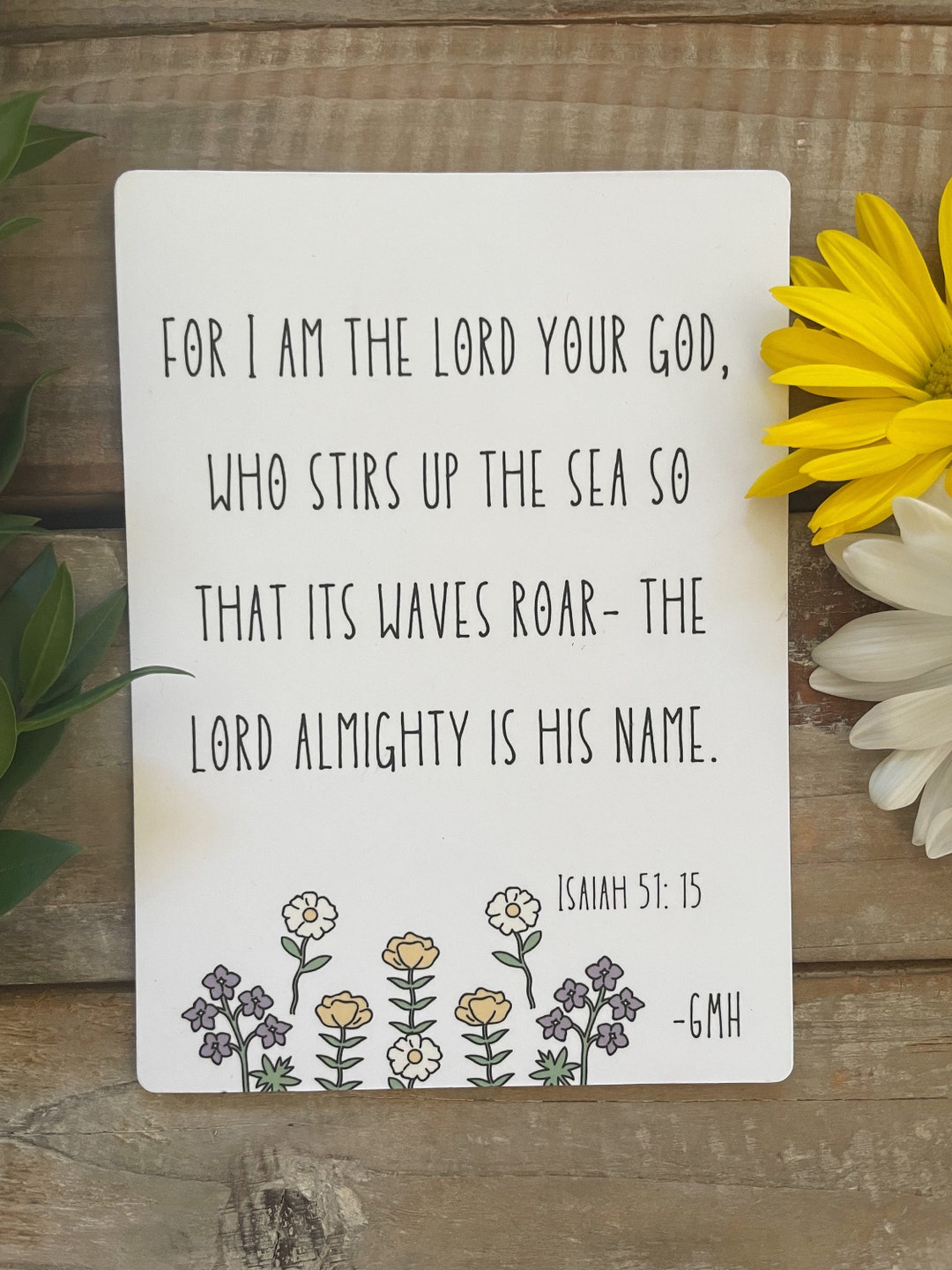 4x5 Bible Verse Magnet - Teacher Gifts - Floral Fridge Magnet - Gifts ...