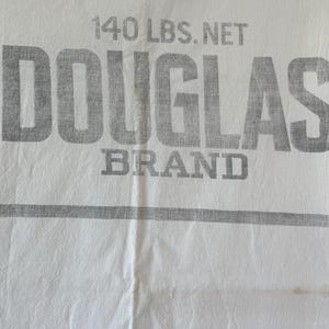Authentic Vintage Feed Sack - Douglas Brand Iowa Bag - 140lbs Vintage ...