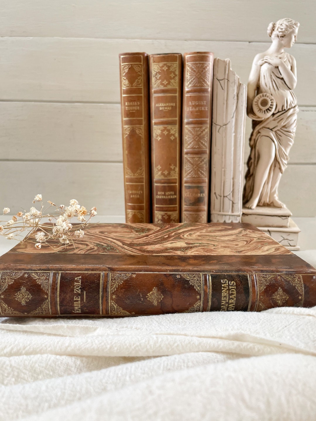 1927 Damernas Paradis - Swedish Leather-bound Book - Emile Zola ...