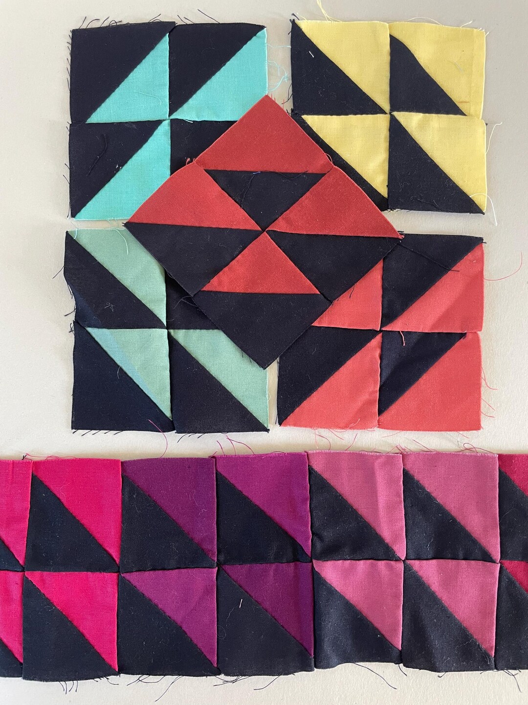 Quilt Blocks - Amish Style Quilt Squares - Hand Stitched Quilt Blocks ...