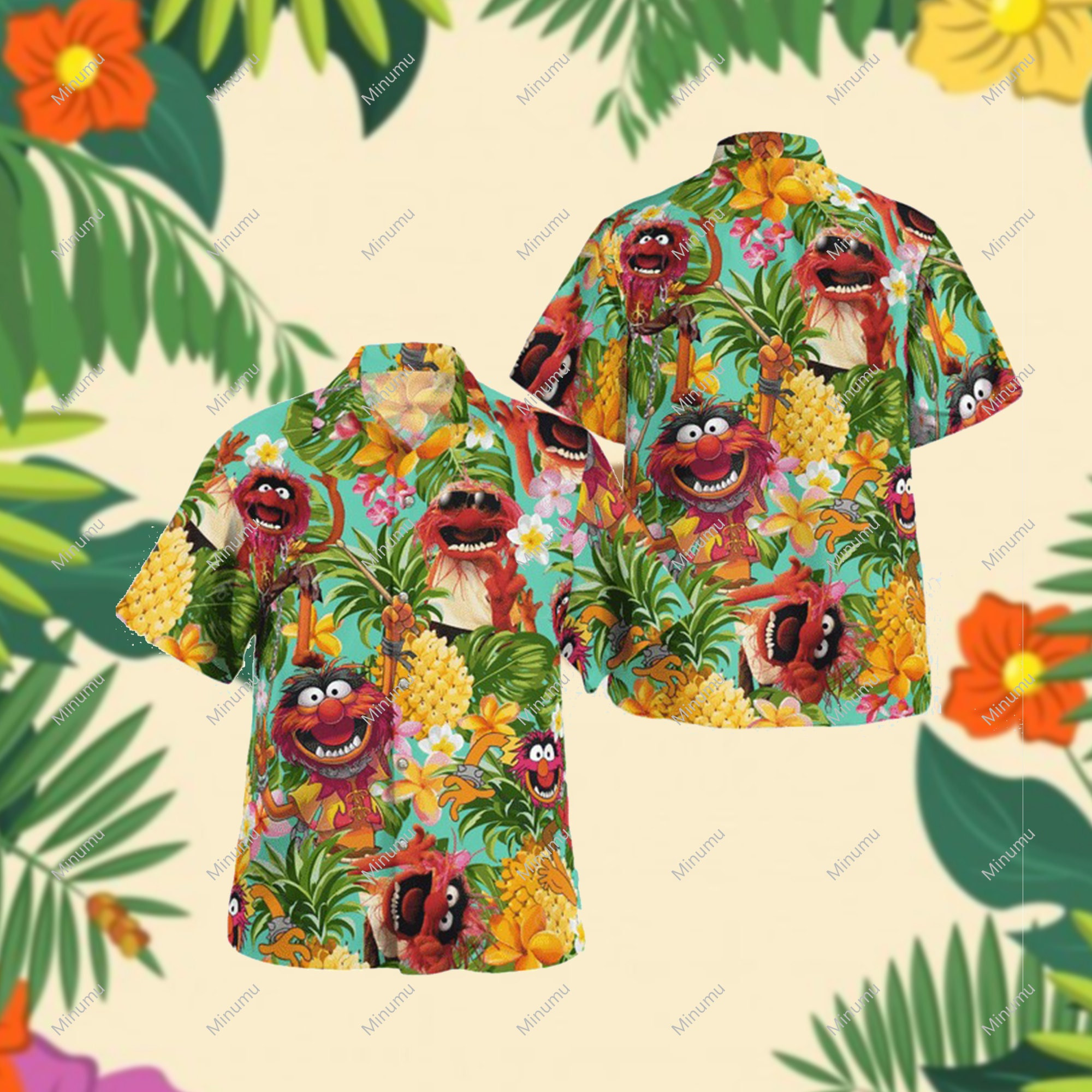 Animal Muppet Tropical Hawaiian Shirt