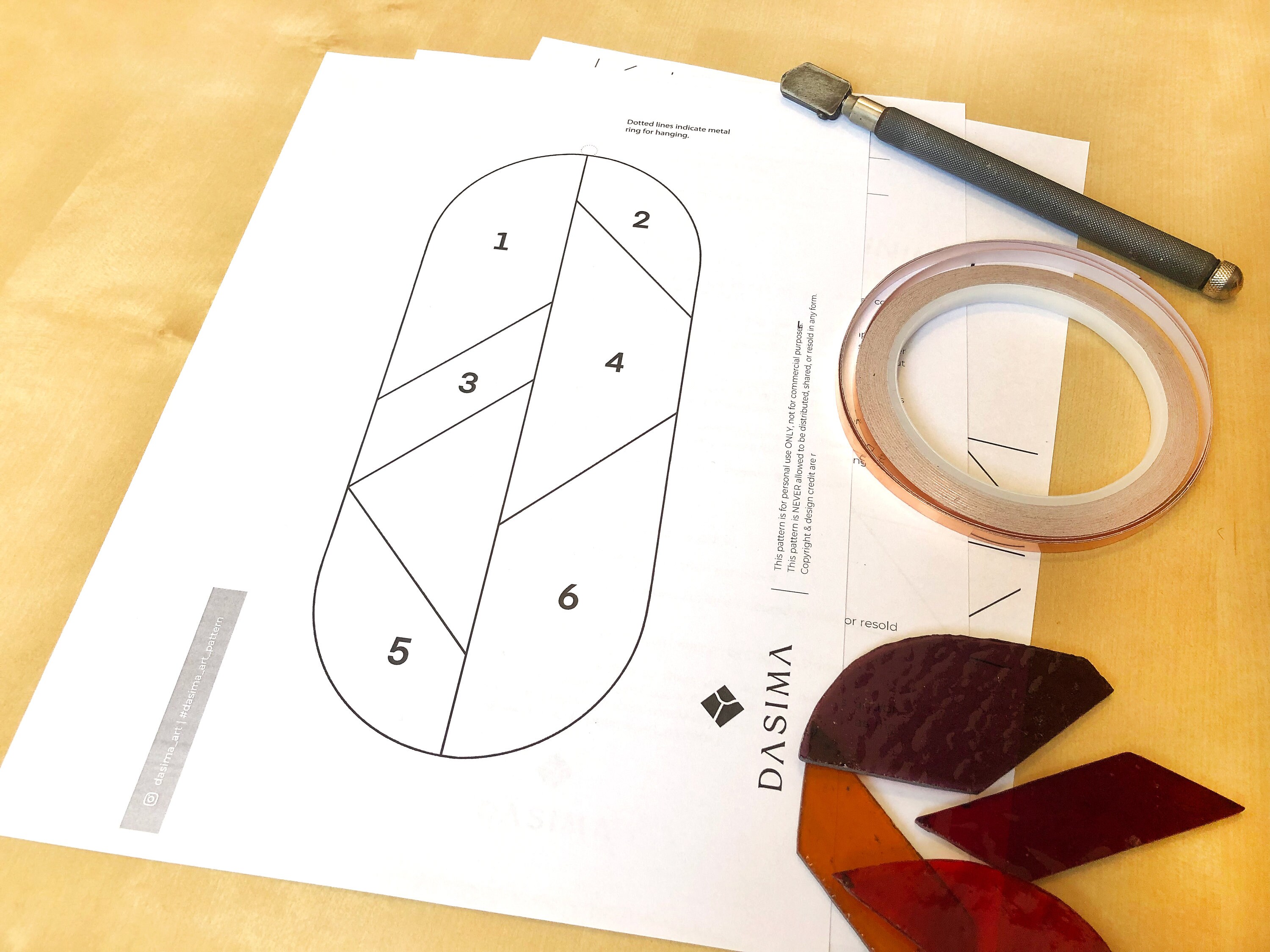 O-minimal 3 Stained Glass Pattern, Window Sun Catcher ART, Stained ...