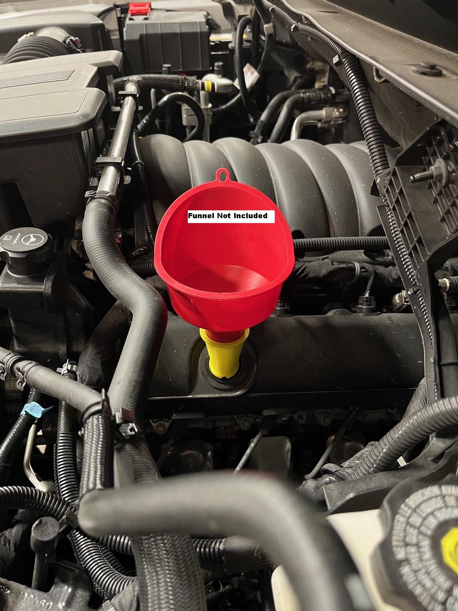 L8T GAS 6.6L Oil Funnel Adapter / Holder - GM, Silverado, Sierra, 2020 ...
