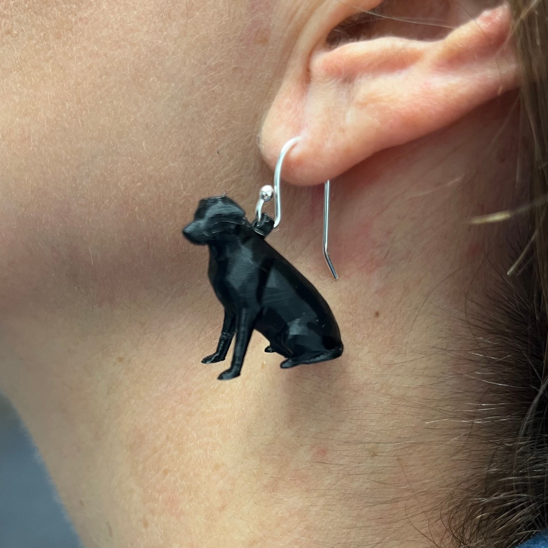 Labrador Earrings, Lab Earrings Dog Gifts for Women, Black Lab, Yellow ...
