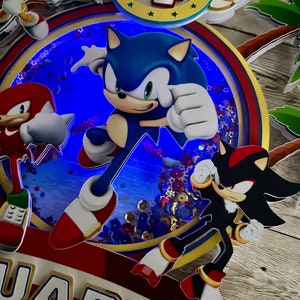 Sonic Cake Topper| Sonic the Hedgehog Light up Topper| Sonic Birthday ...