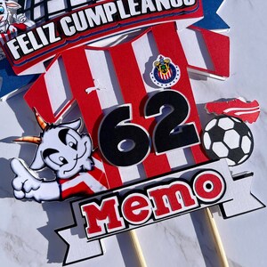 Chivas Birthday Cake Topper: 3D Soccer Party Decor - Etsy