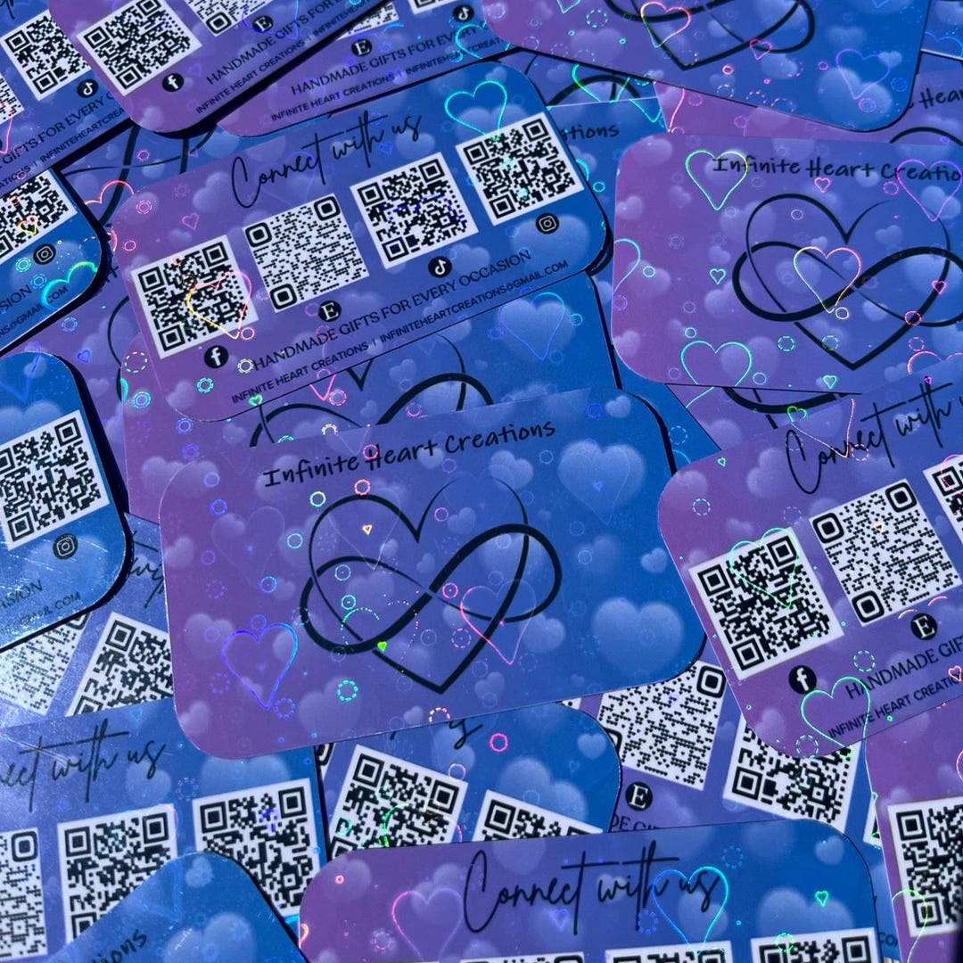 Custom Holographic Business Cards: 100-piece Set - Etsy