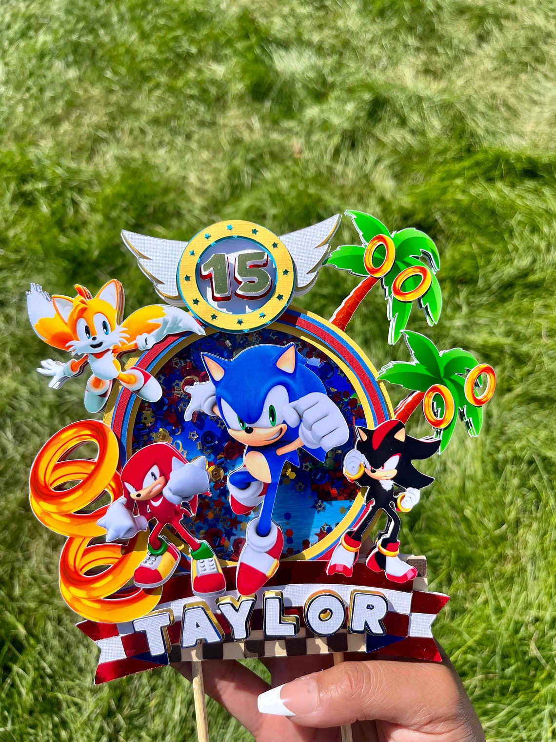 Sonic Cake Topper Sonic the Hedgehog Light up Topper Sonic Birthday ...