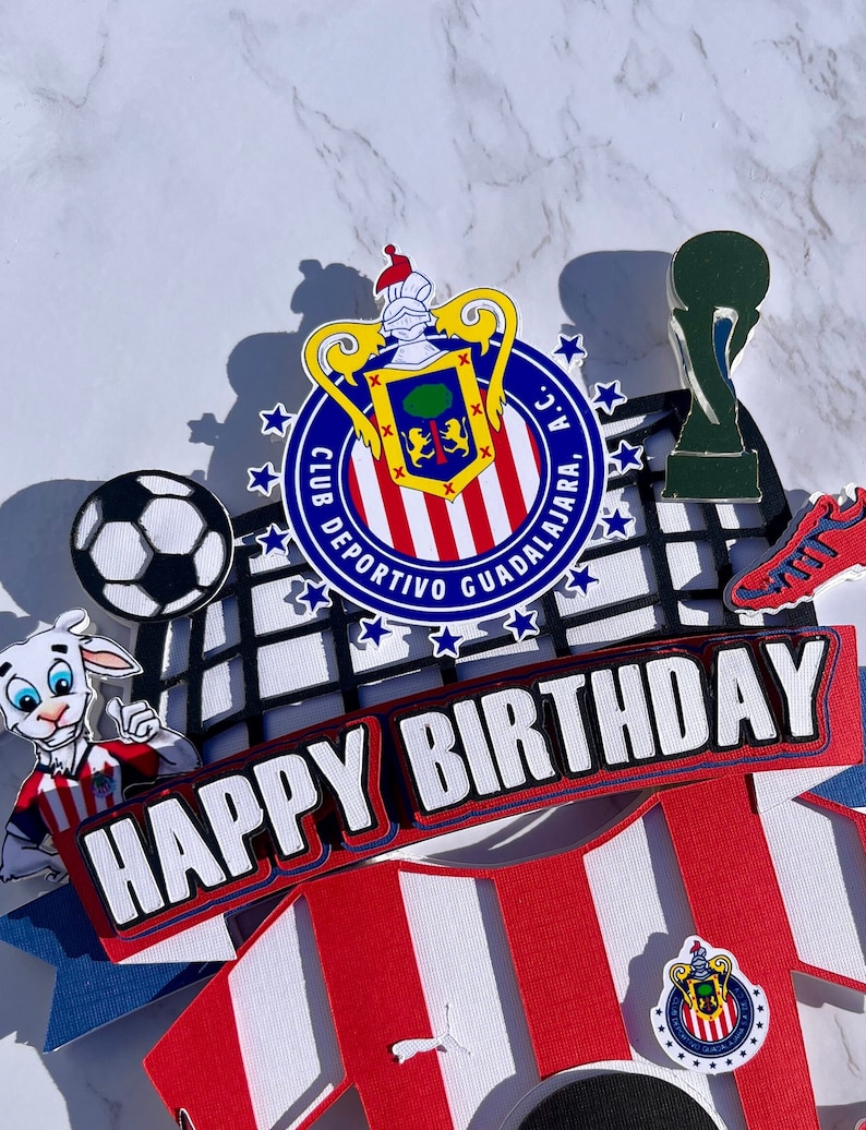 Chivas Birthday Cake Topper| Chivas Birthday Party| 3D Cake Topper ...