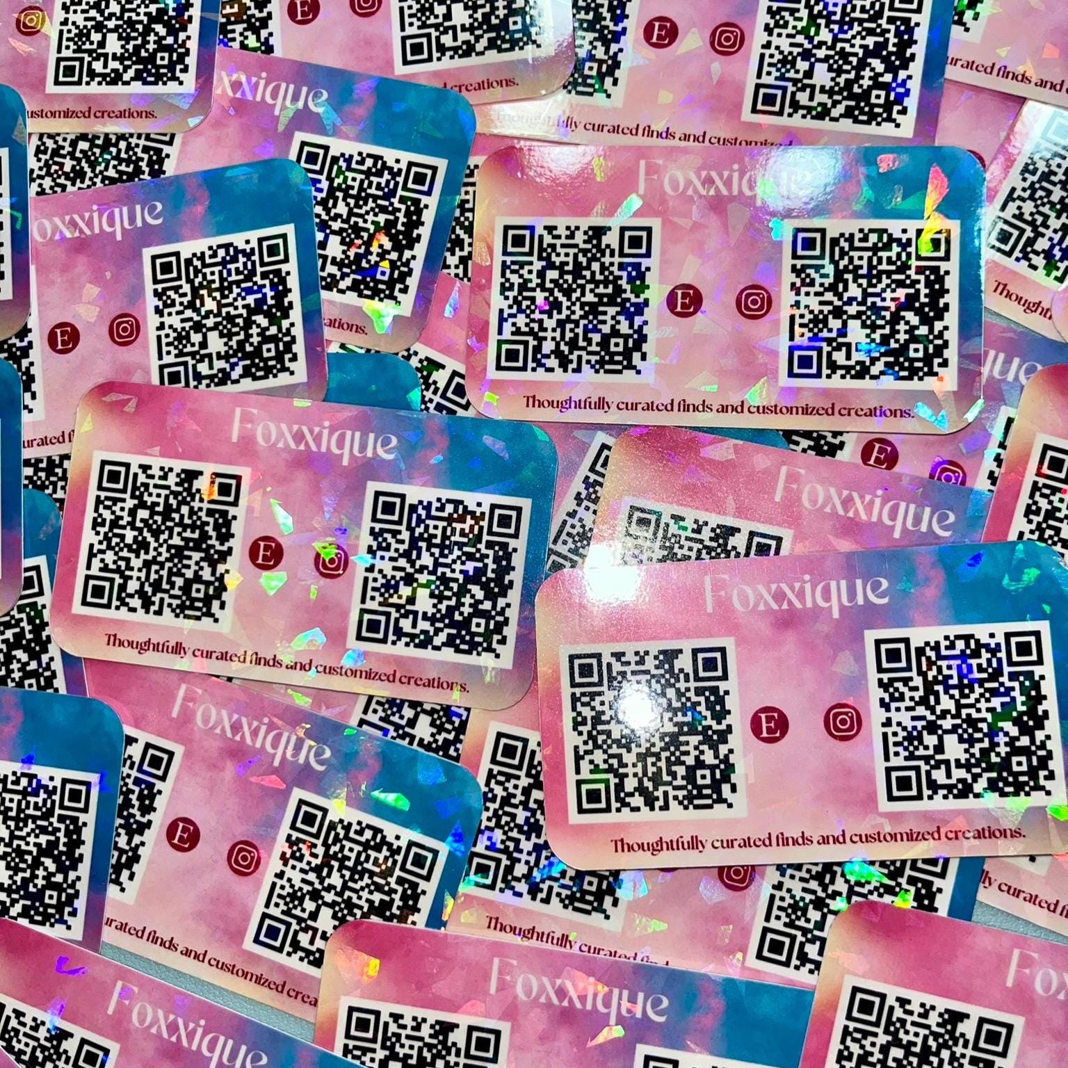 Custom Holographic Business Cards: 100-piece Set - Etsy