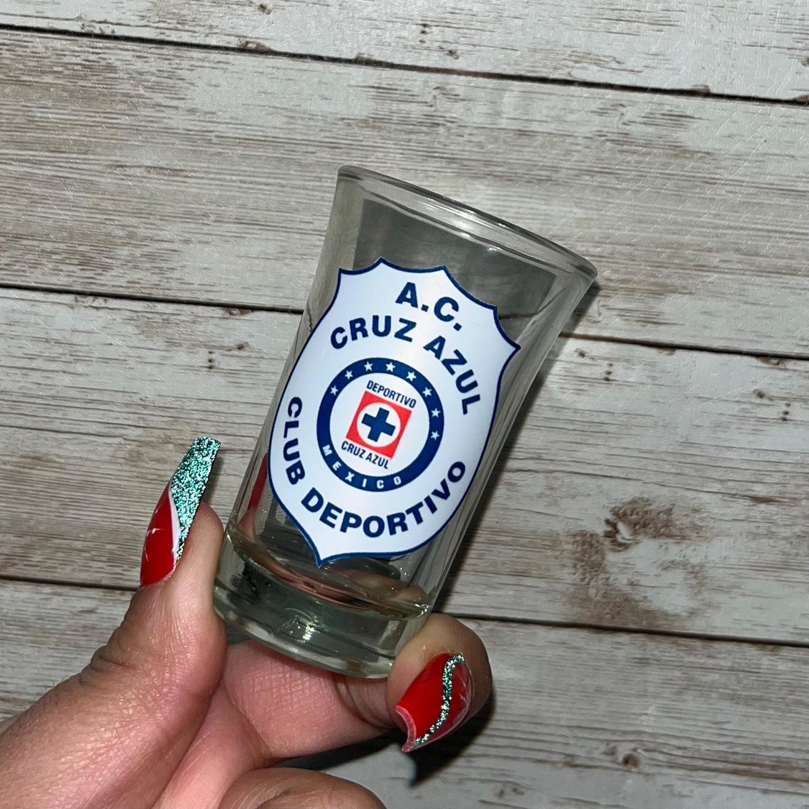 Cruz Azul Shot Glass Set: Personalized Futbol Gift, 3 Piece - Etsy