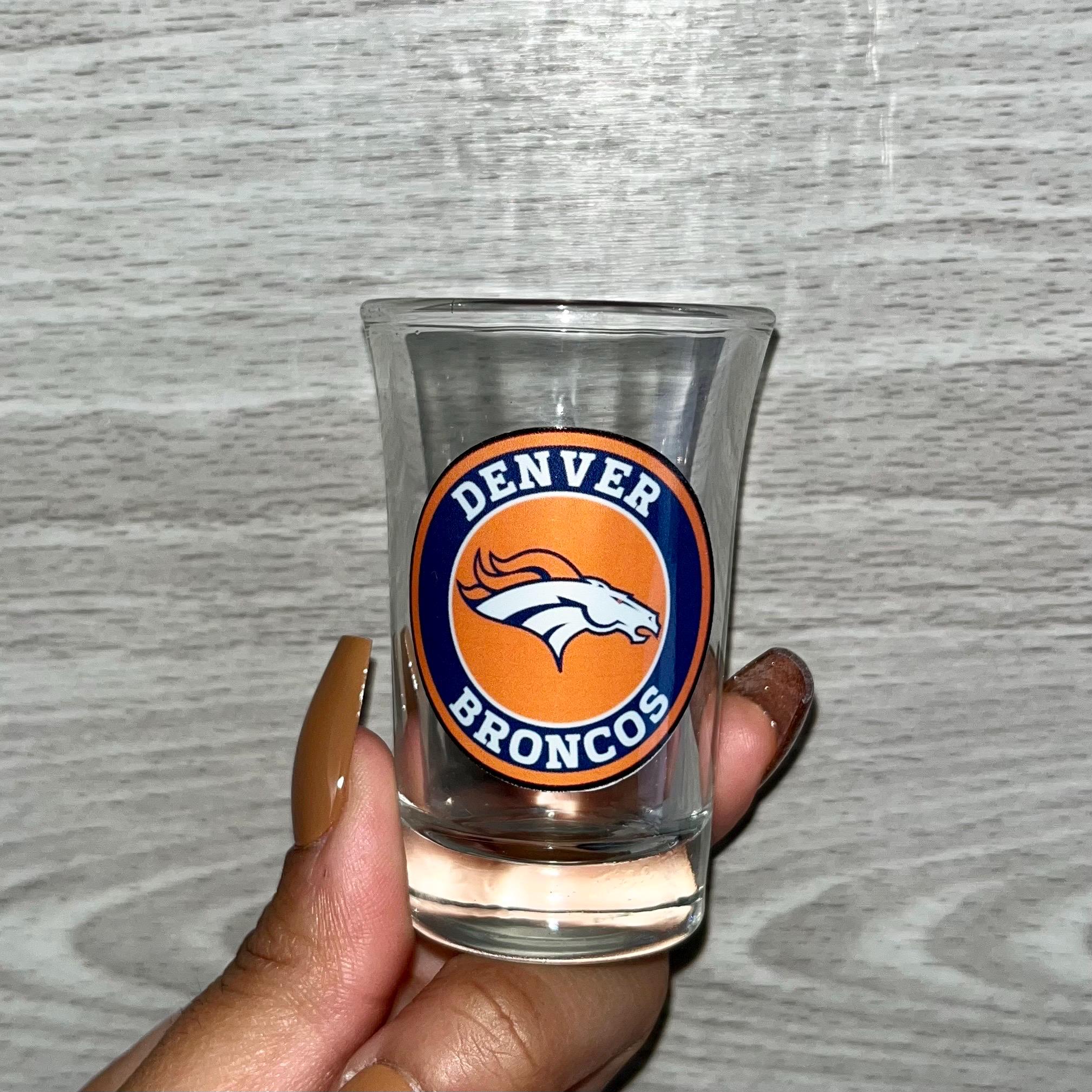 Denver Broncos Shot Glass Set: NFL Fan Gift, 3 Piece - Etsy