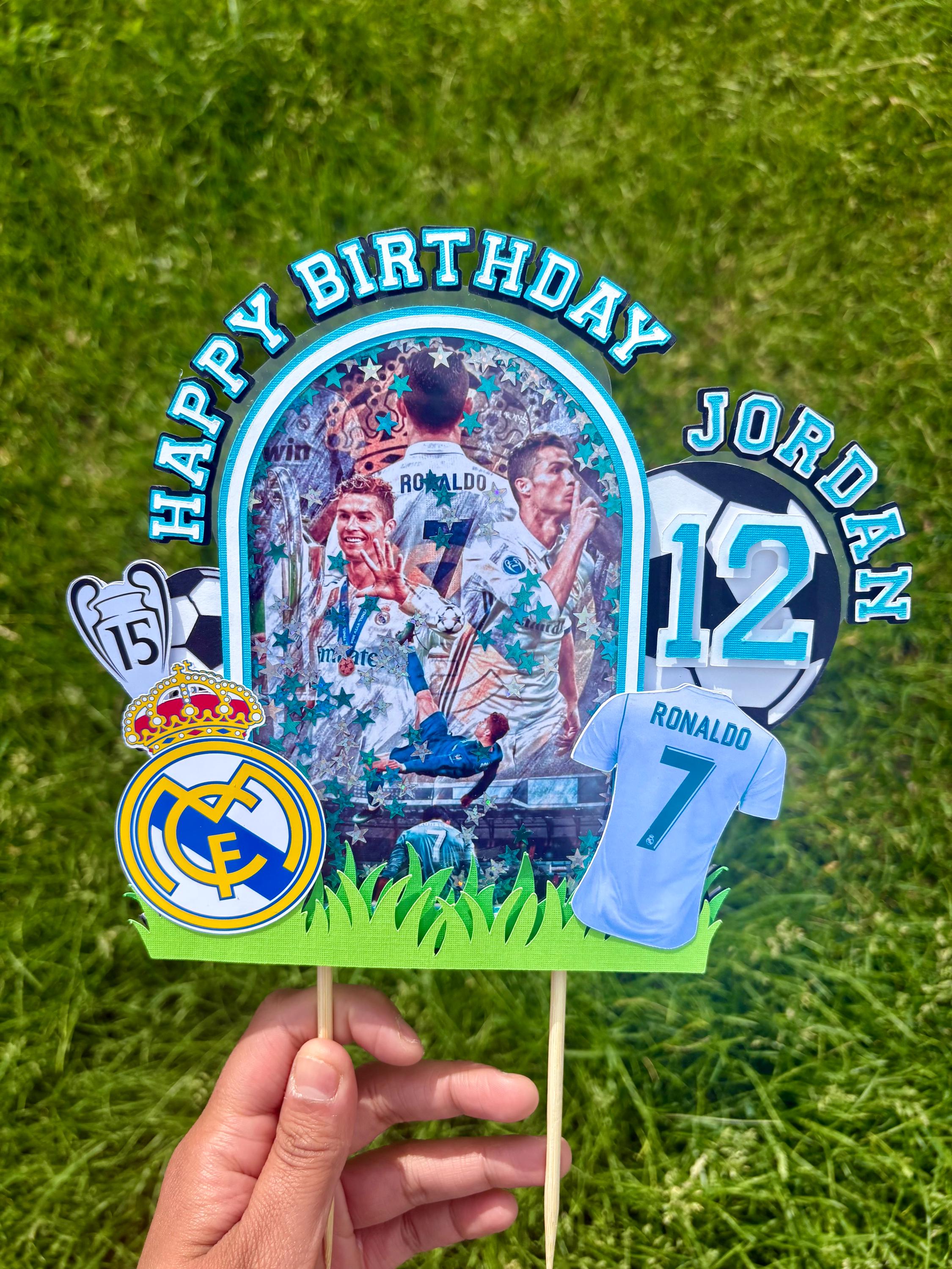 Cristiano Ronaldo Cake Topper| Real Madrid Ronaldo Cake Topper| Madrid ...