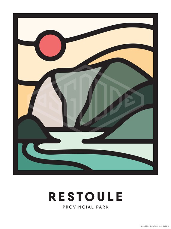Digital Prints Art & Collectibles Restoule Provincial Park Poster ...